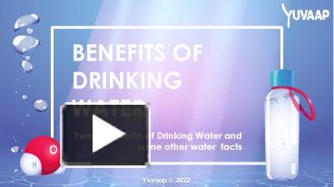 PPT – Twenty Benefits of Drinking Water PowerPoint presentation | free ...