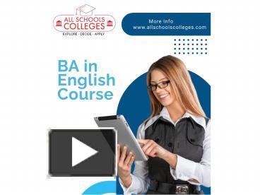 PPT – BA in English Course PowerPoint presentation | free to download ...