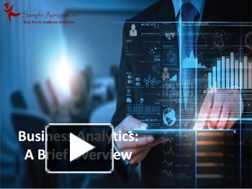PPT – A Brief Overview of Business Analytics PowerPoint presentation ...