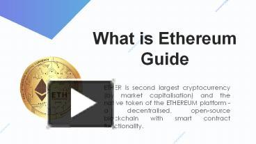 What is Ethereum? presentation | free to download