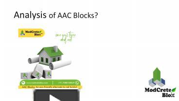 Analysis of AAC Blocks presentation | free to download