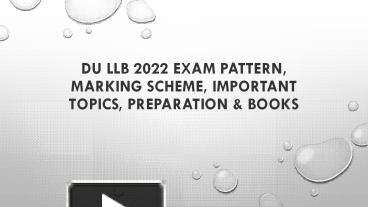 PPT – DU LLB EXAM PATTERN PowerPoint presentation | free to download ...