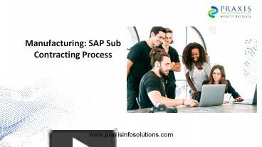 Manufacturing: SAP Sub Contracting Process presentation | free to download