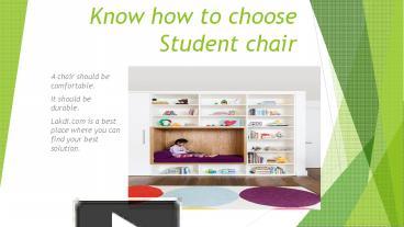 PPT – Buy Student chair for classroom PowerPoint presentation | free to ...