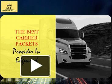 PPT – The Best Carrier Packets Provider In Edgewood PowerPoint ...