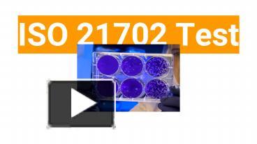 ISO 21702 Test - Measure Antiviral activity on plastic & non-porous ...