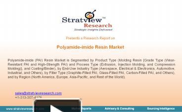 Polyamide-imide (PAI) Resin Market Size, Share, Trend, Forecast ...