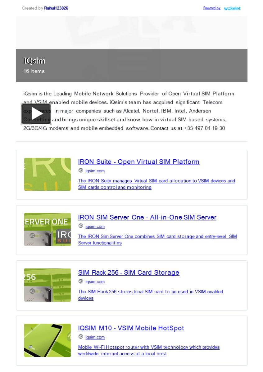 PPT – IQsim : Global Mobile Network Solutions Provider of VSIM ...