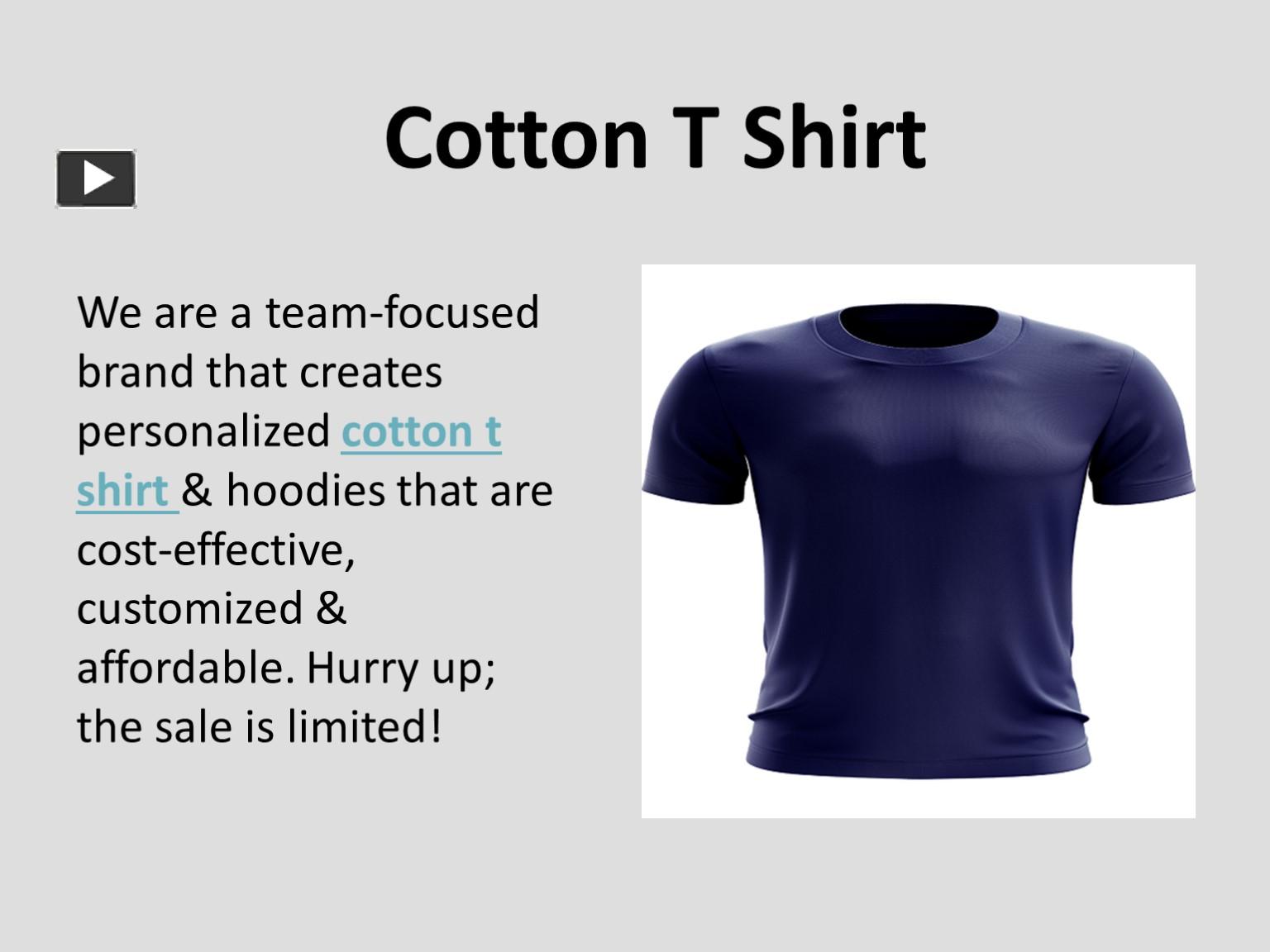 PPT – Cotton T Shirt PowerPoint presentation | free to download - id ...