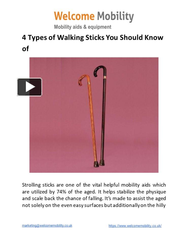 4 Types of Walking Sticks You Should Know of presentation | free to ...