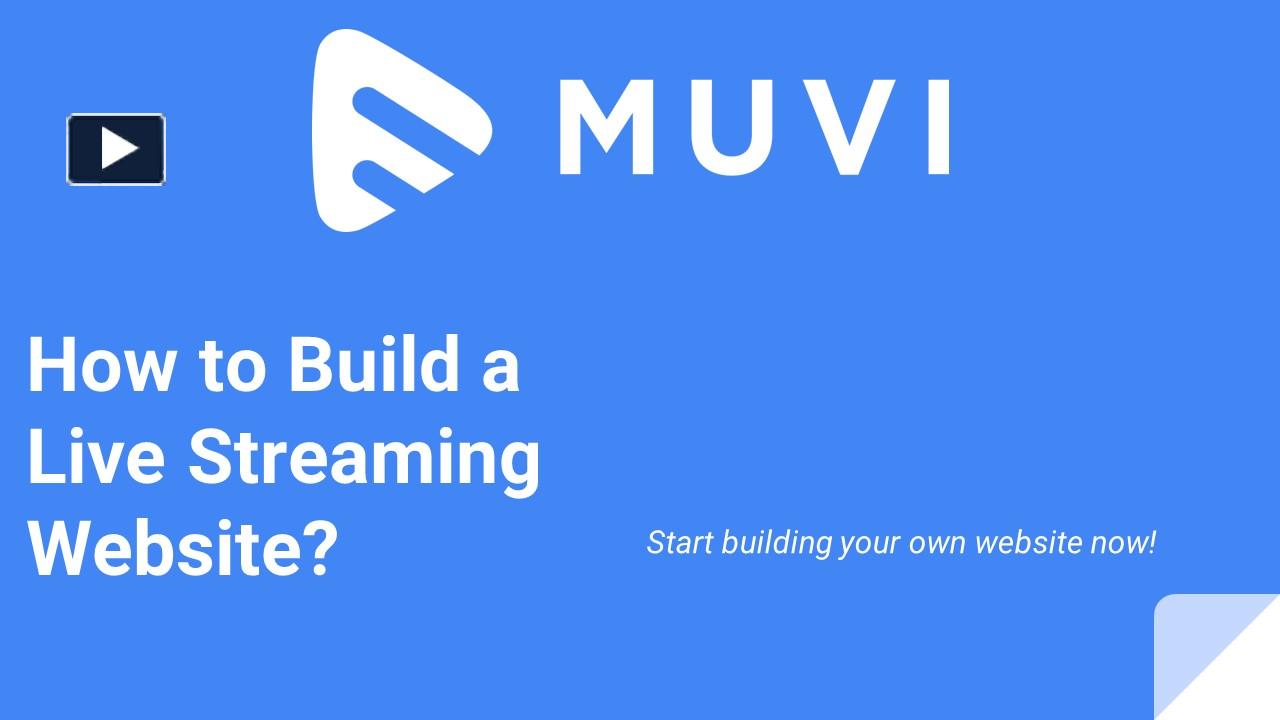 Built a professional live streaming platform. presentation | free to ...