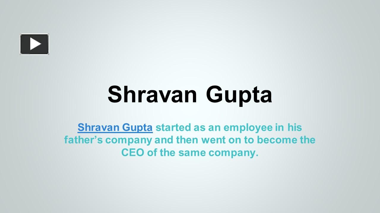 Shravan Gupta is The Real Estate Engineer! presentation | free to download