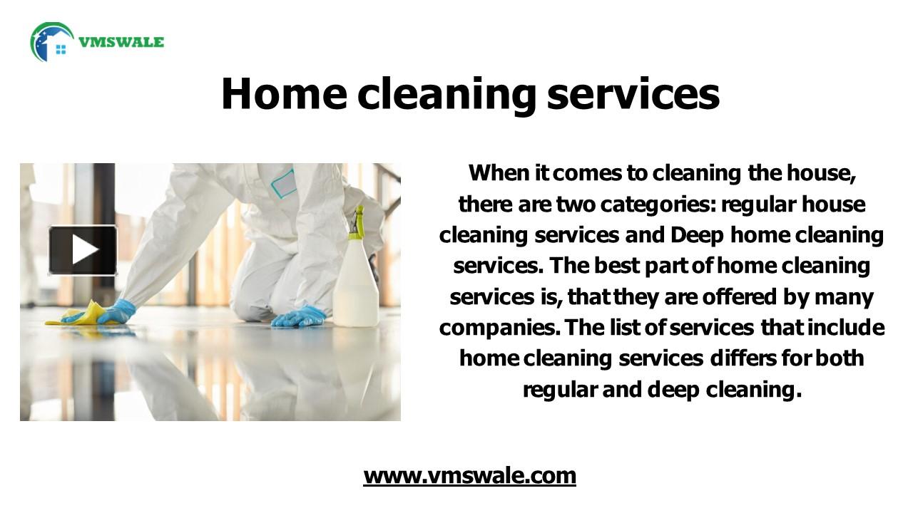 PPT – Home cleaning services PowerPoint presentation | free to download ...