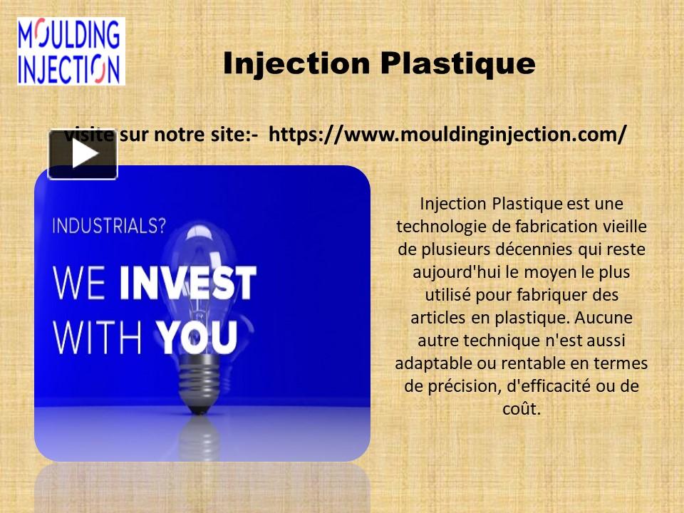 Moulage Par Injection Plastique France presentation | free to download