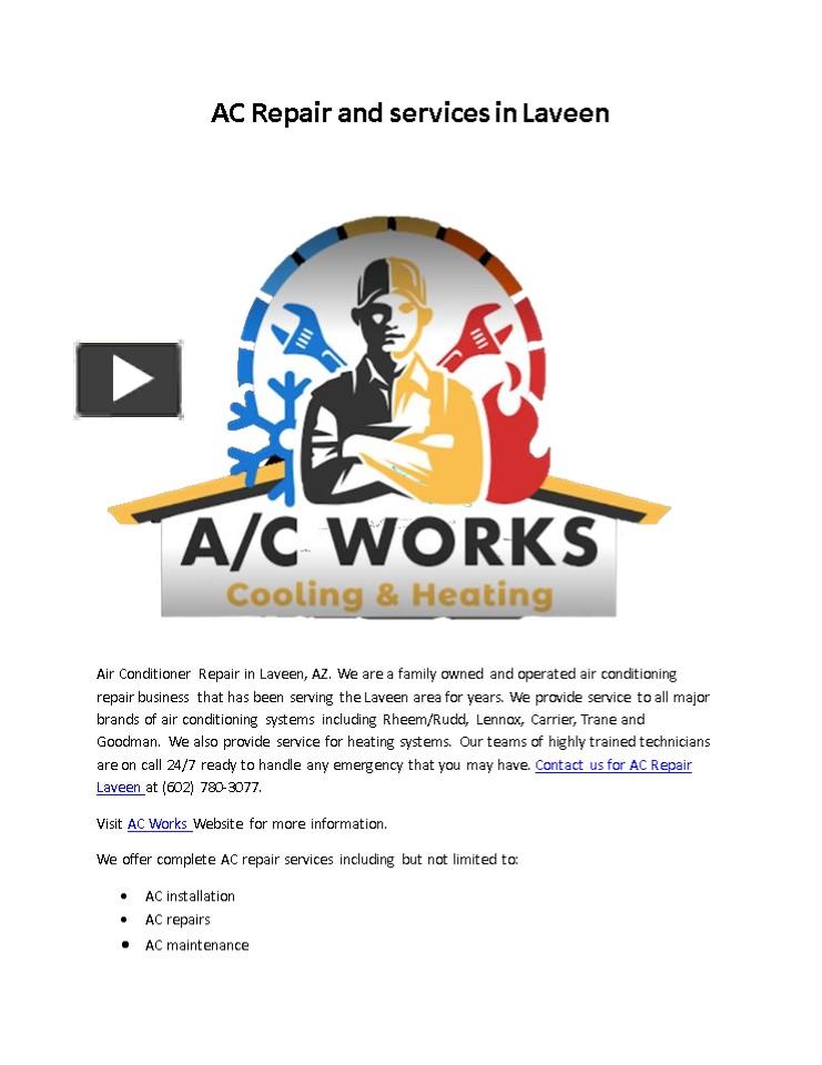 PPT – AC Repair and services in Laveen (1) PowerPoint presentation ...