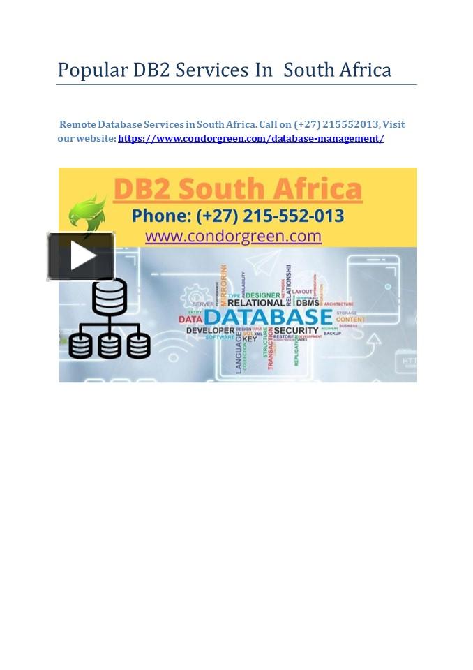 PPT – Popular DB2 Services In South Africa PowerPoint presentation ...