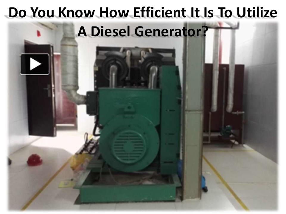 PPT – Features and position of Diesel generators PowerPoint ...