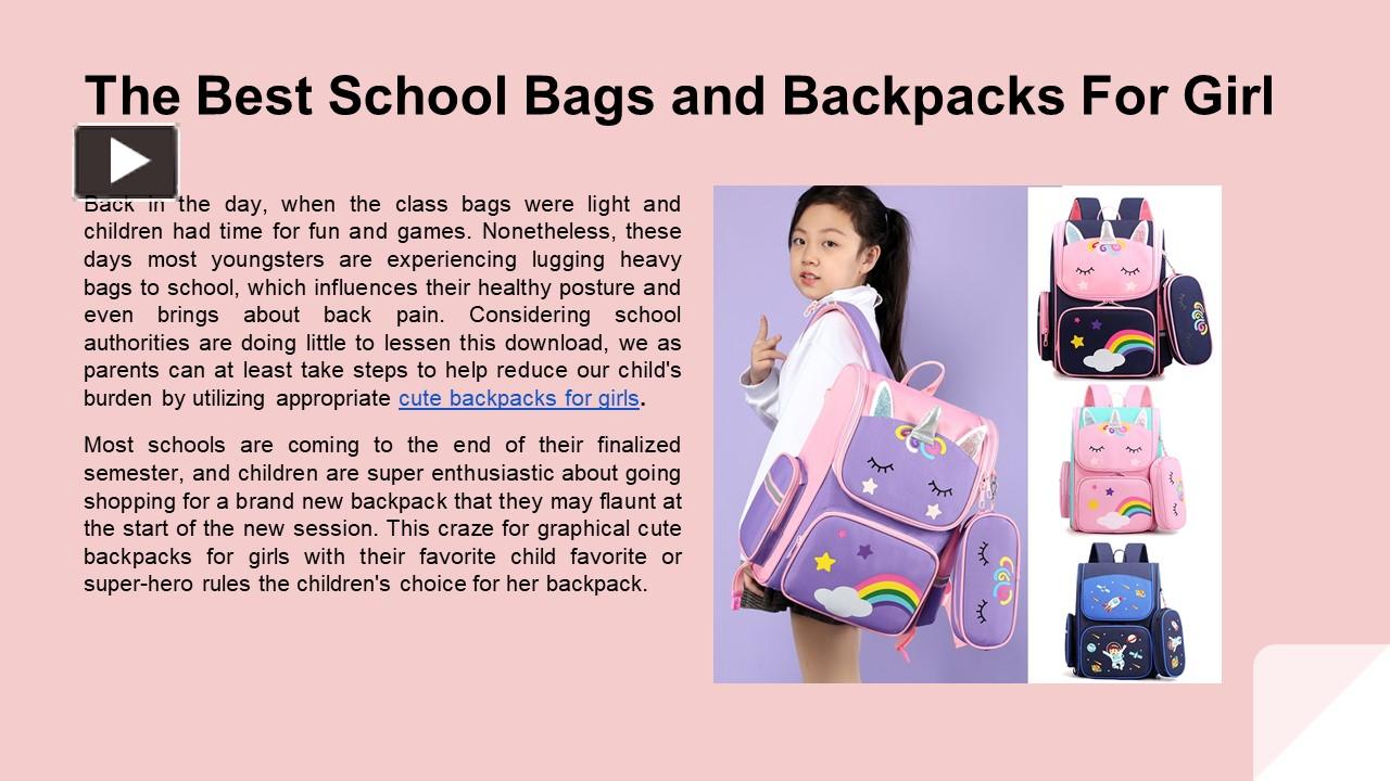 PPT – The Best School Bags and Backpacks For Girls PowerPoint ...