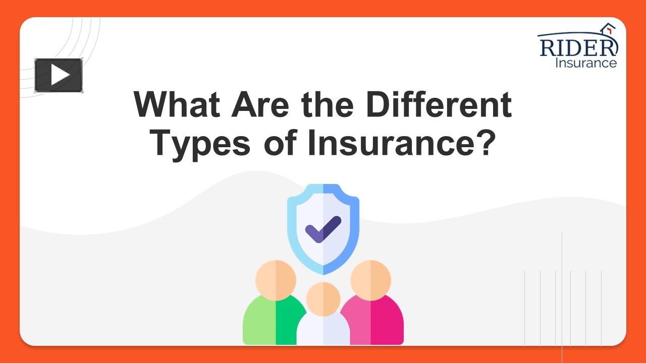 What Are the Different Types of Insurance? presentation | free to download
