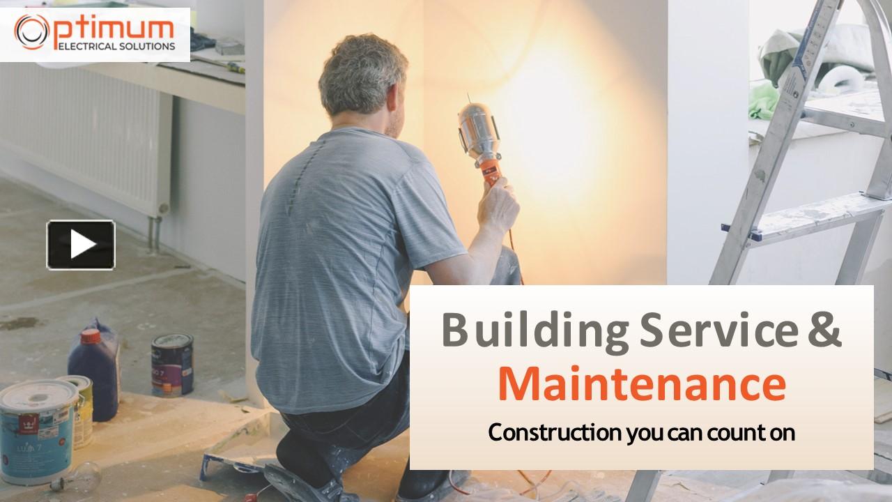 Building Service and Maintenance presentation | free to download