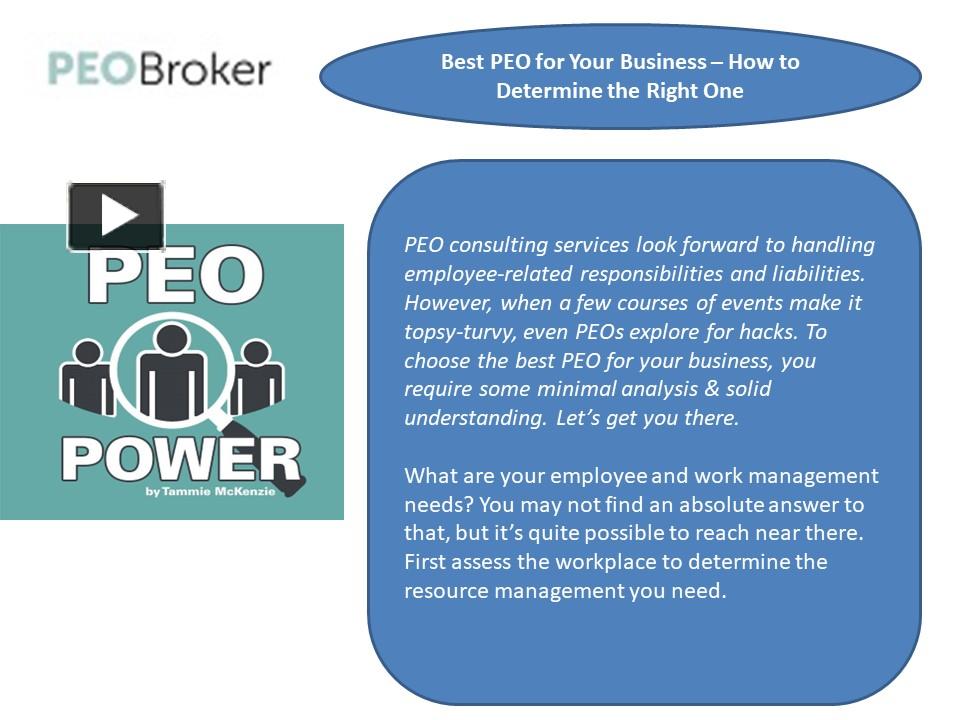 Best PEO for Your Business – How to Determine the Right One ...