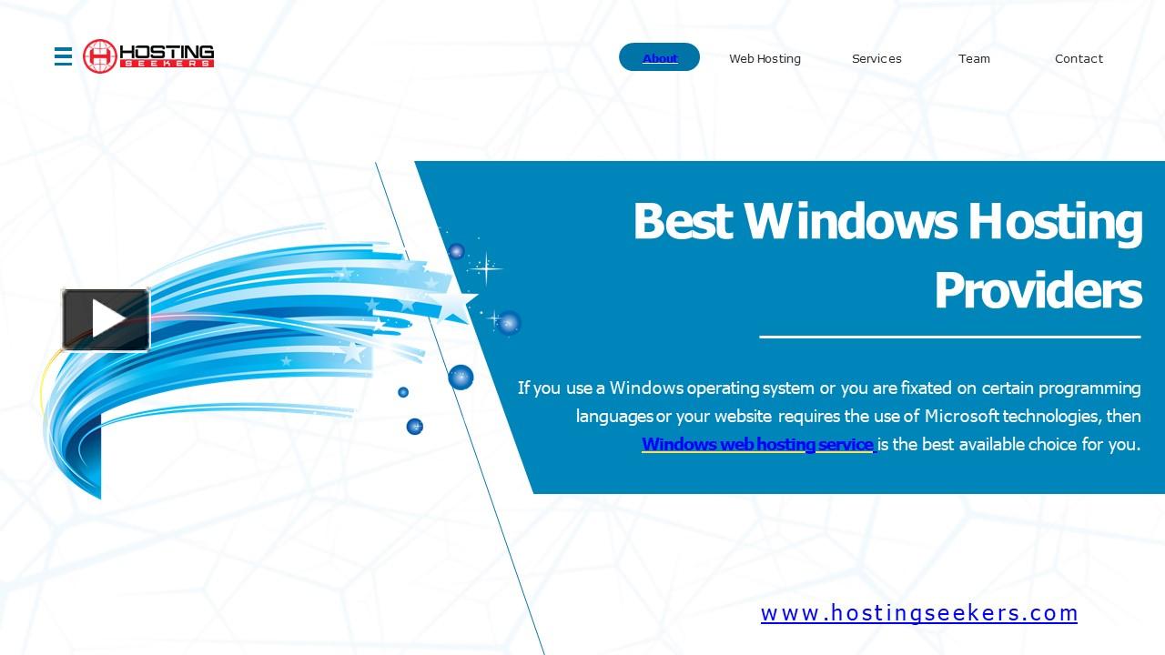 Best Windows Hosting Providers presentation | free to download