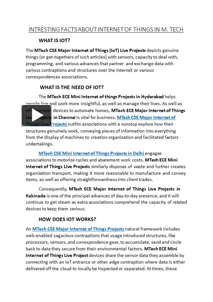 PPT – intresting facts about iot in mtech PowerPoint presentation ...