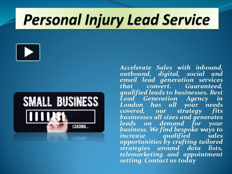 PPT – Personal Injury Lead Service PowerPoint presentation | free to ...