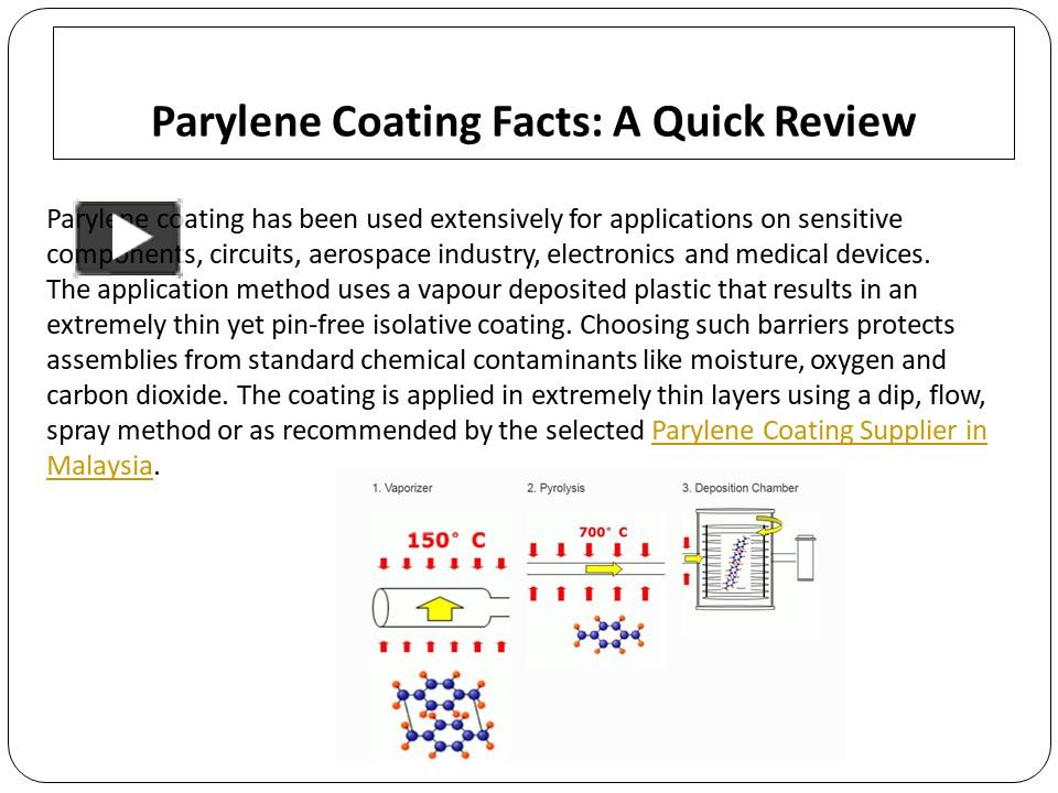 PPT – Parylene Coating Facts: A Quick Review PowerPoint presentation ...
