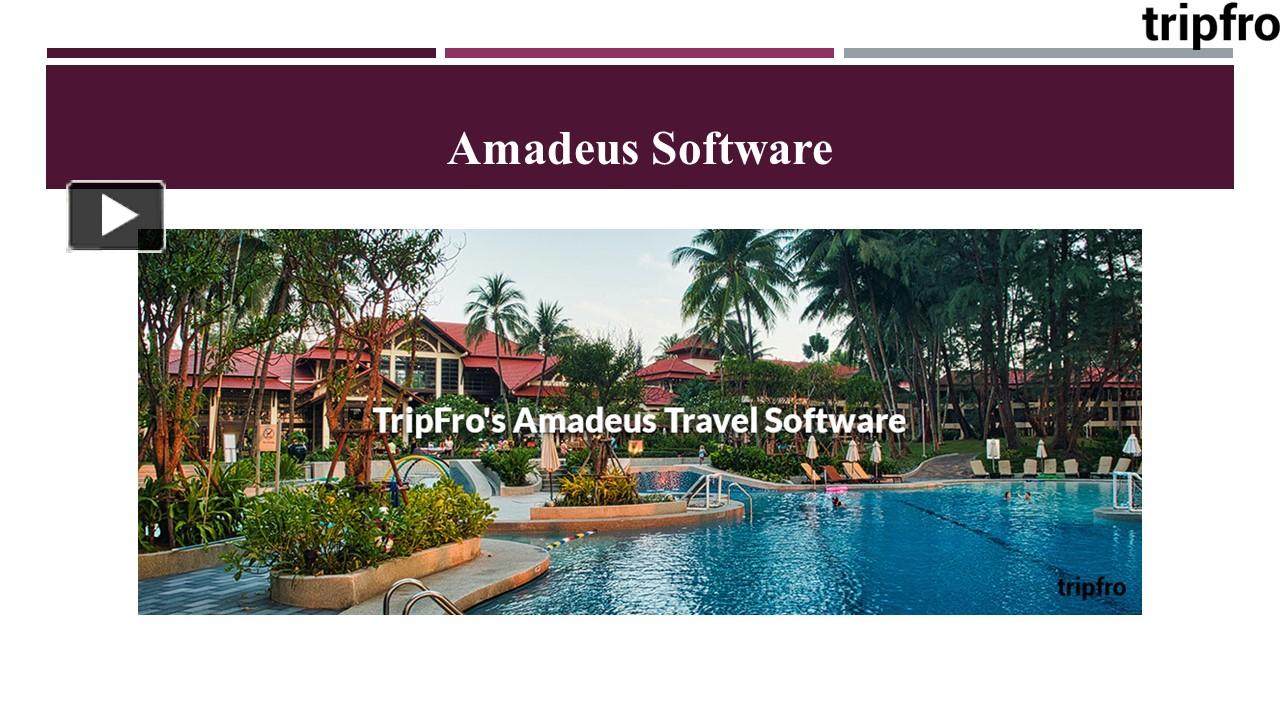 Amadeus Software presentation | free to download