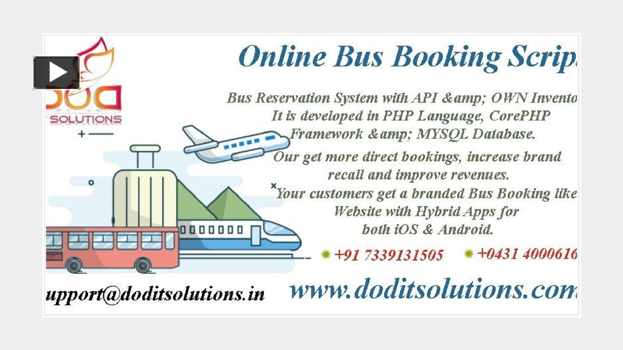 Online Readymade Bus Booking System - DOD IT SOLUTIONS presentation ...