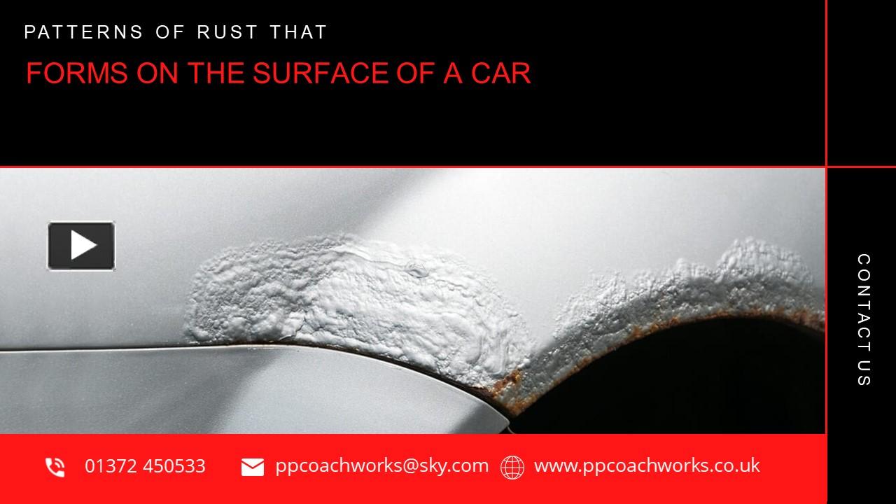 Patterns of Rust that Forms on the Surface of a Car presentation | free ...