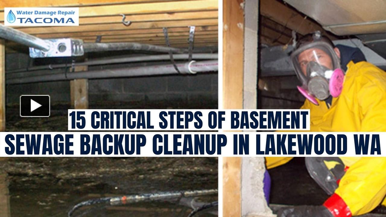15 Critical Steps of Basement Sewage Backup Cleanup in Lakewood WA ...
