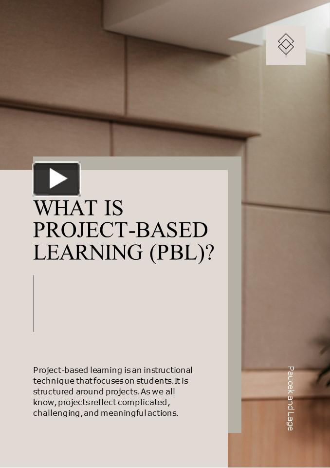 What is Project-Based Learning (PBL)? presentation | free to download