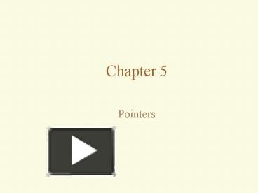 PPT – Pointers PowerPoint presentation | free to view - id: 95183-NDI1N