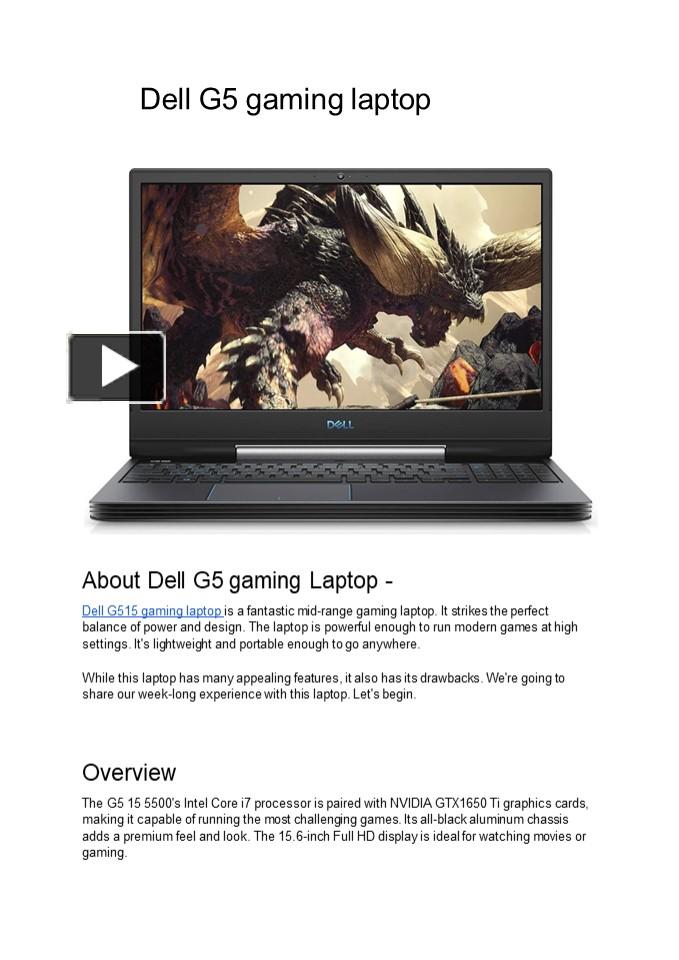 PPT – Dell 5g 15 gaming laptop PowerPoint presentation | free to ...