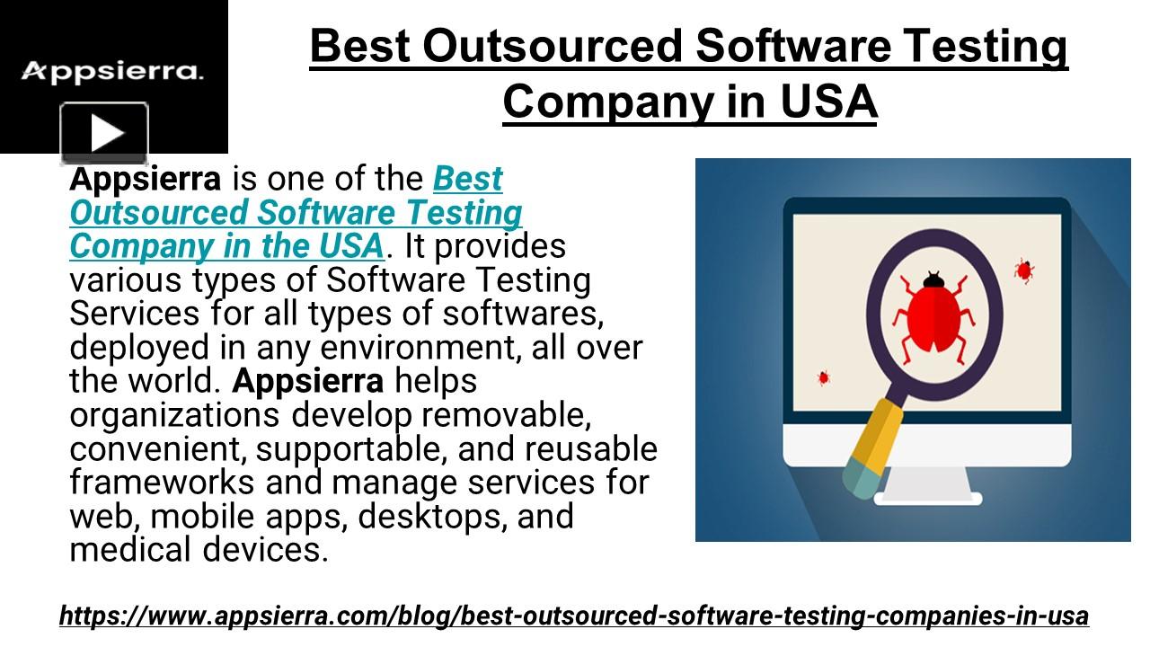 PPT – Best Outsourced Software Testing Company in the USA PowerPoint ...