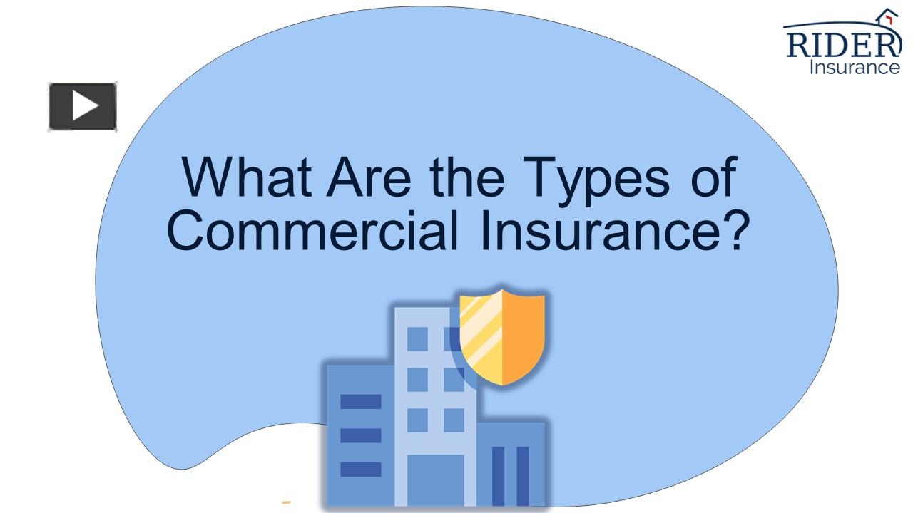 What Are the Types of Commercial Insurance? presentation | free to download