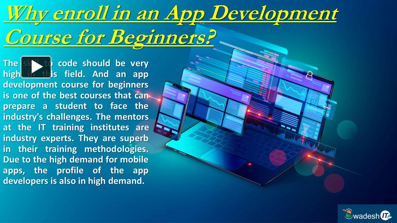 PPT – App development course for beginners (2) PowerPoint presentation ...