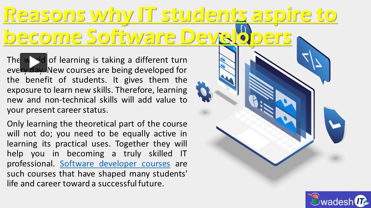 PPT – Software development courses for beginners (1) PowerPoint ...