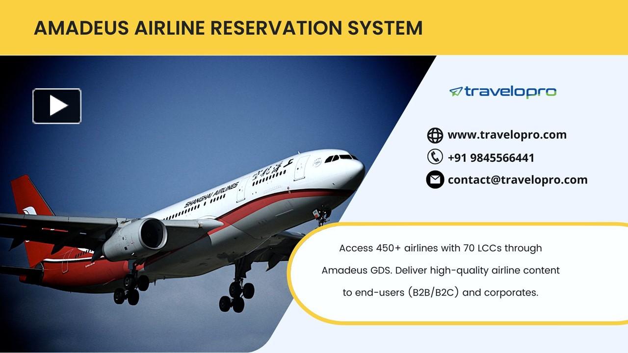 PPT – Amadeus Airline Reservation System PowerPoint presentation | free ...