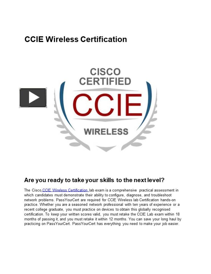 CCIE Wireless Certification (1) presentation | free to download