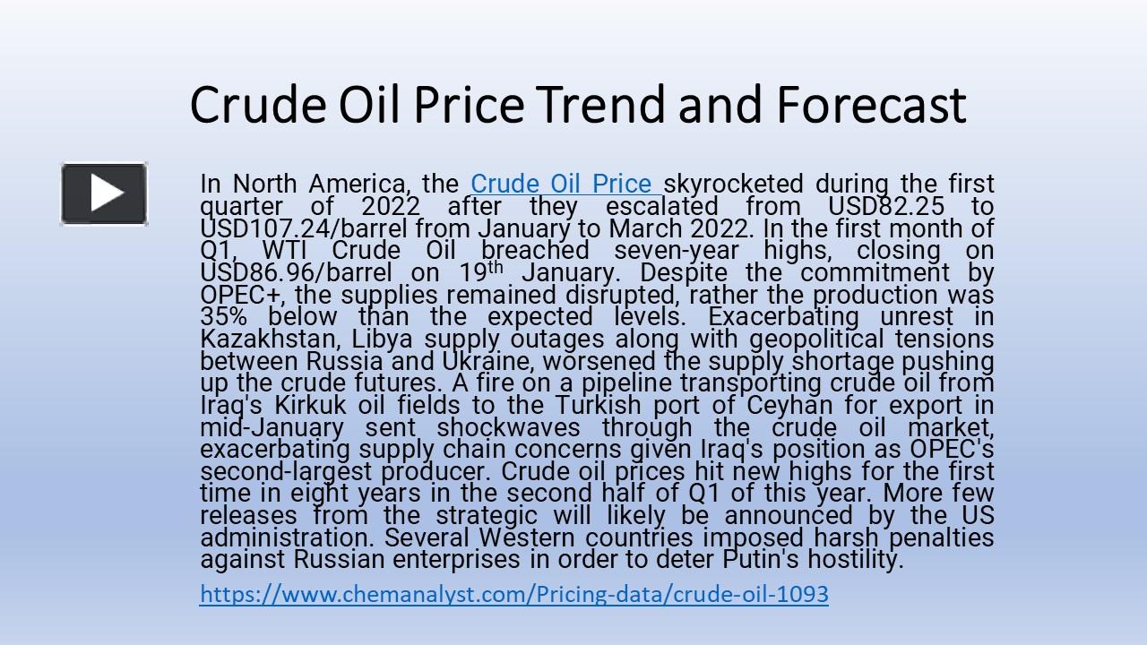 PPT – Demand of Crude Oil online PowerPoint presentation | free to ...