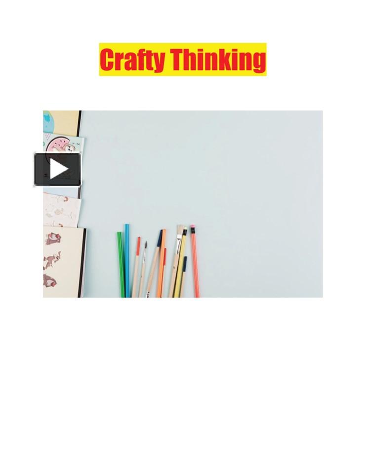 Crafty Thinking Arts And Crafts Store presentation | free to download