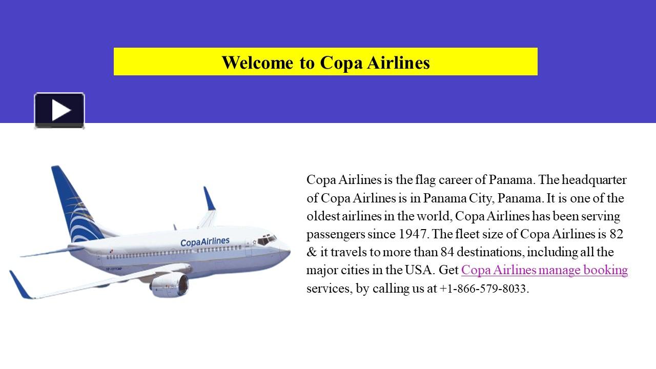Copa Airlines Check-in Policy presentation | free to download