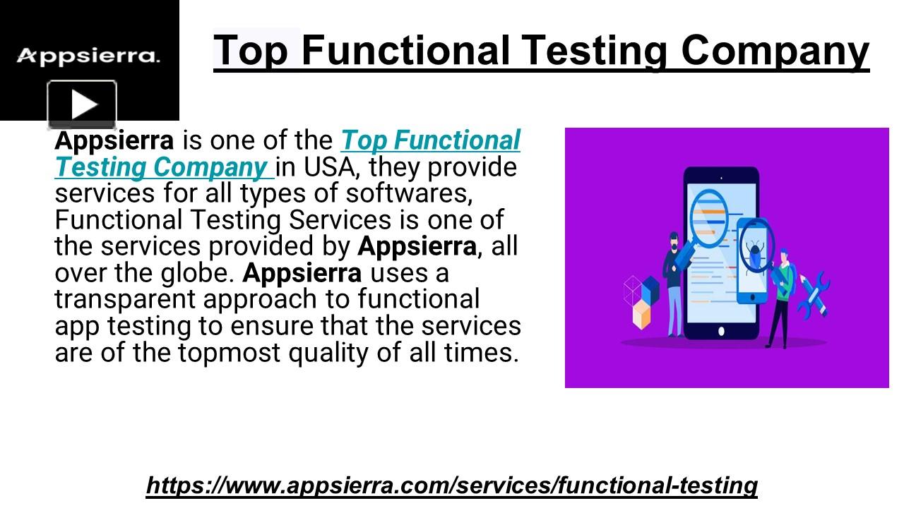 PPT – Top Functional Testing Company in USA (1) PowerPoint presentation ...