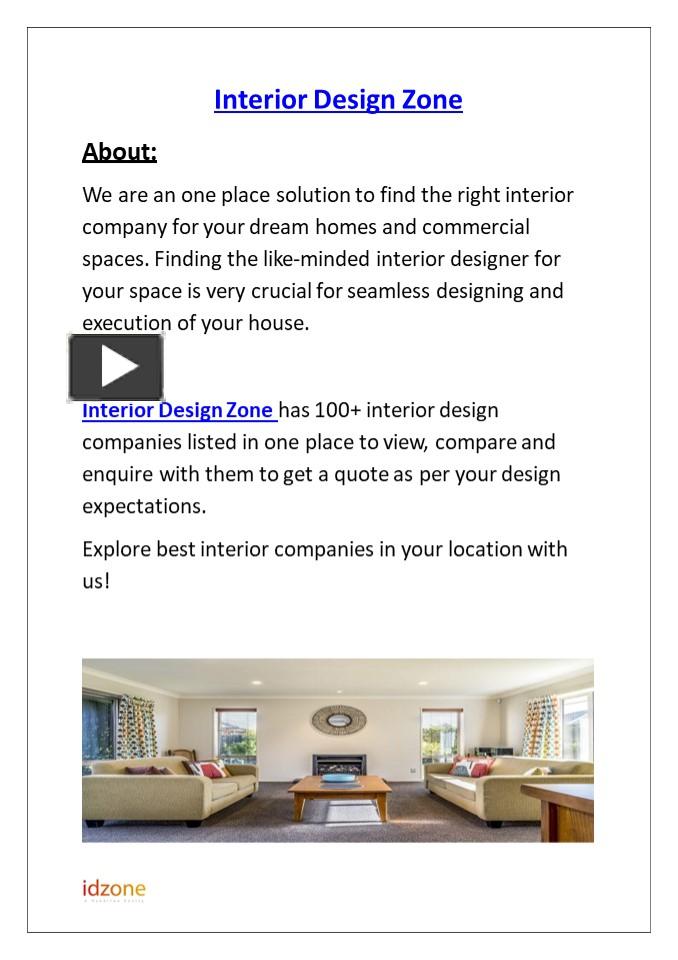 PPT – Interior Design Zone PowerPoint presentation | free to download ...