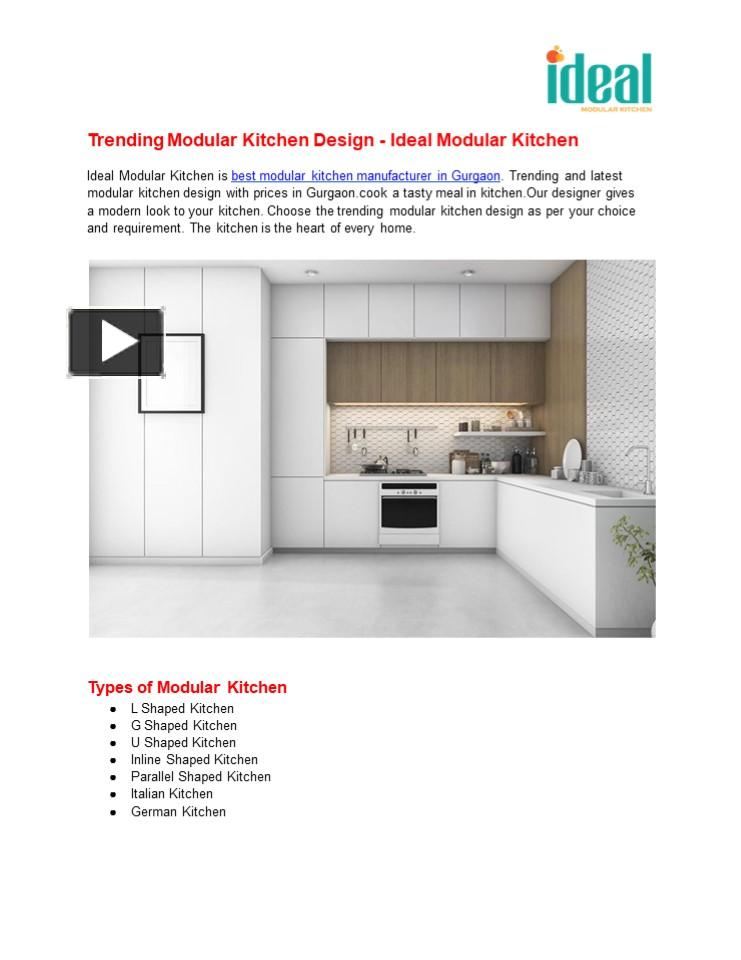 Trending Modular Kitchen Design - Ideal Modular Kitchen presentation ...