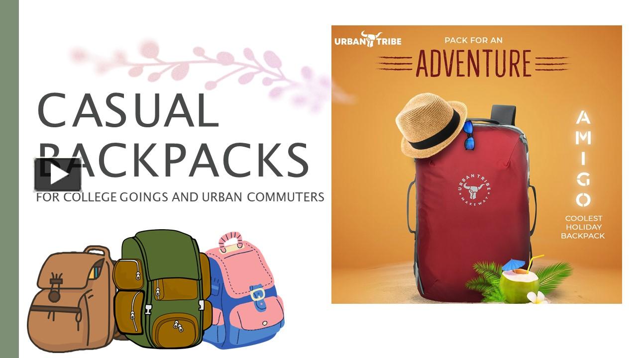 PPT – Casual backpacks for college goings and urban commuters ...
