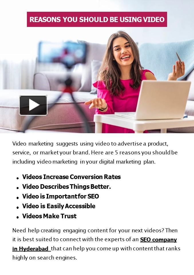 PPT – REASONS YOU SHOULD BE USING VIDEO PowerPoint presentation | free ...